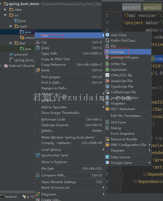 Spring Boot学习入门篇 Idea开发简单的hello World实例 博客 最代码