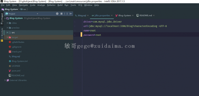 基于Spring+Spring MVC+Mybatis搭建的个人博客系统-代码-最代码