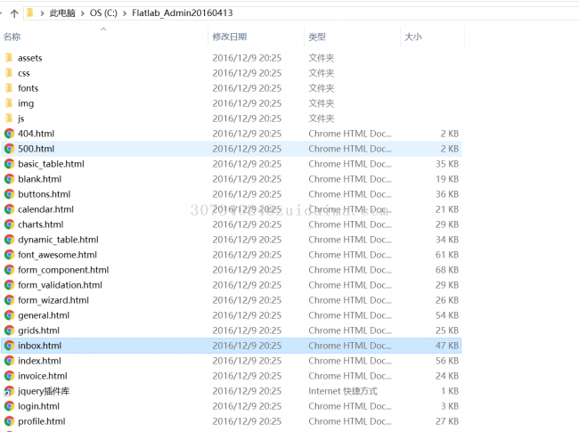 一套漂亮实用的Bootstrap 3.2.0后台管理系统模板Flatlab_Admin-代码-最代码