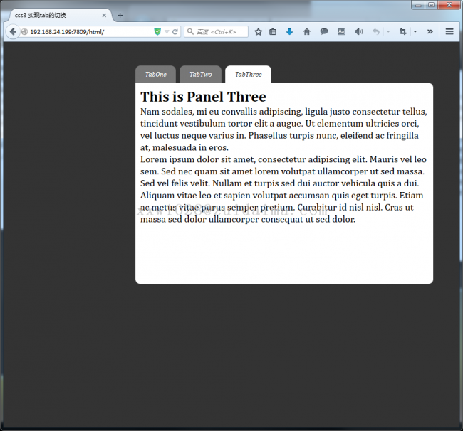 css3实现标签tab切换，有非常漂亮的渐显效果（支持ie9+，chrome，firefox）-代码-最代码