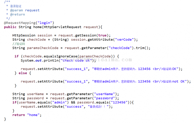 Spring Mvcmaven实现java Web用户登录图片验证码简单项目实例 代码 最代码