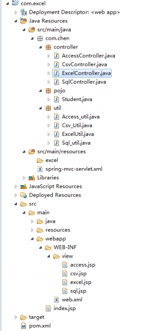 Spring Mvc导出excel、csv、access、sql等文件格式 代码 最代码