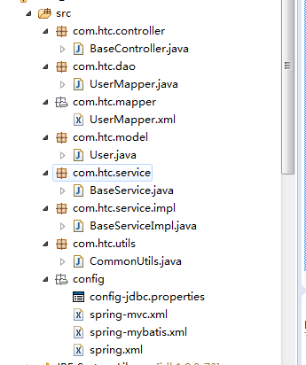 SSM(spring+spring MVC+mybatis)+mysql的项目框架模板-代码-最代码
