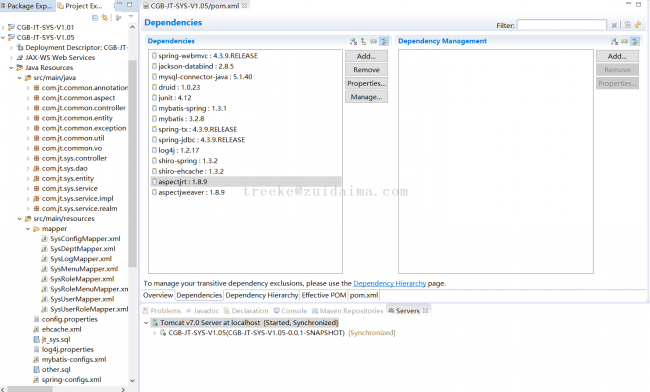 SSM+apache Shiro+Jquery+Maven构建的网站后台管理系统-代码-最代码