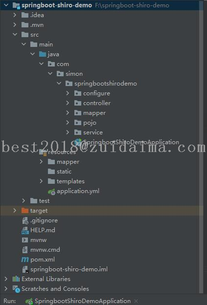 SpringBoot整合Apache Shiro极简入门实例-代码-最代码