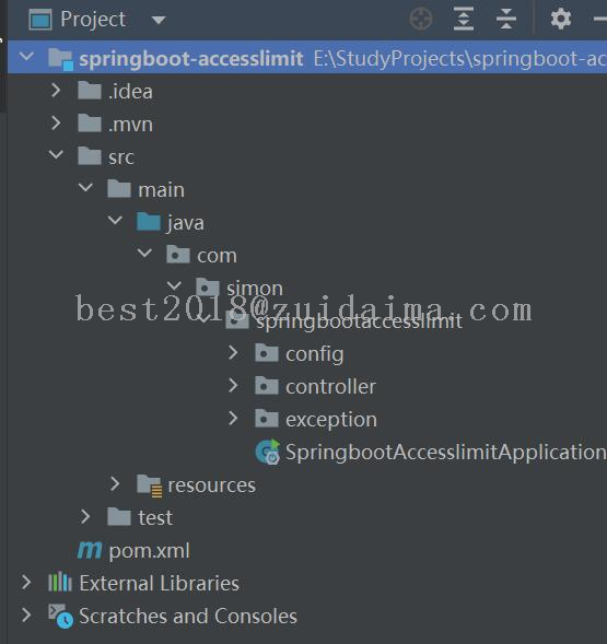 spring boot集成redis实现接口限流简单实例-代码-最代码
