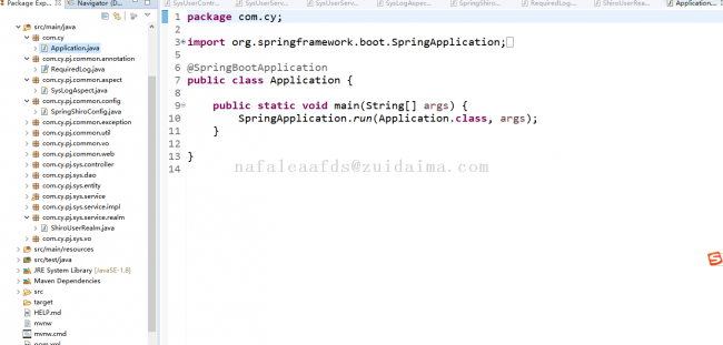 spring boot+Mybatis+shiro+bootstrap实现网站后台权限管理系统-代码-最代码