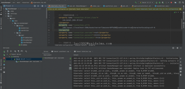 SSH整合maven+jquery+easyUI+mysql5.5图书管理实现增删改查及模糊查询-代码-最代码