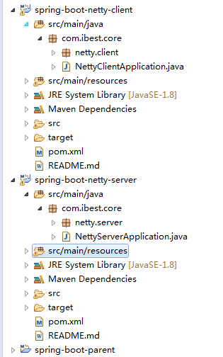 Spring Boot 整合netty实现socket通信client Server心跳自动重连 代码 最代码