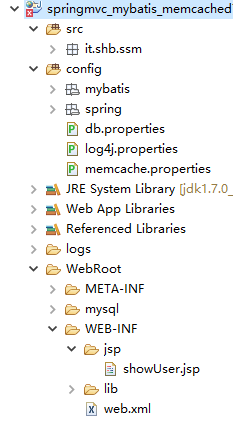 spring+mybatis+memcached简单整合的项目demo-代码-最代码