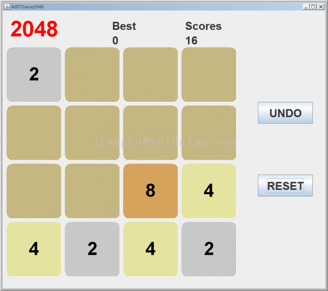 java swing高仿2048游戏代码-代码-最代码