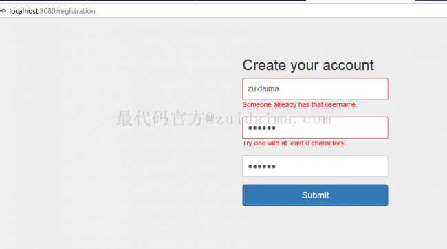 Spring Boot整合spring Securityspring Data Jpamysqlbootstrap实现用户登录、注册、注销实例 代码 最代码