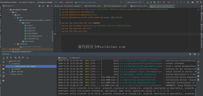 Spring Boot整合springfox Swagger2实现rest Api增删改查项目实例 代码 最代码