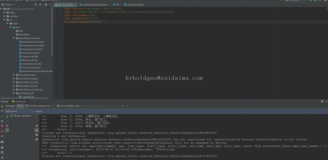 spring+spring mvc+mybatis开发java医院HR人事管理系统（加强版本+ shiro）-代码-最代码