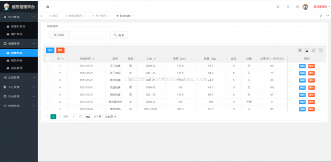 基于springbootmysql的养老院管理系统 代码 最代码