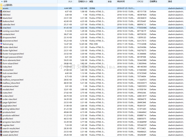 bootstrap网站后台html管理模板-dadmin-代码-最代码